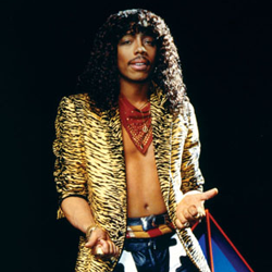Rick James Riendo Gif