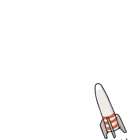 Space Rocket Sticker by krima&isa for iOS & Android | GIPHY