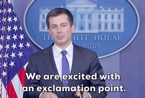 Excited Pointing Gif
