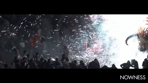 Festival Fireworks GIF by NOWNESS - Find & Share on GIPHY