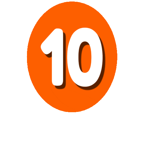 Orange Number Sticker for iOS & Android | GIPHY