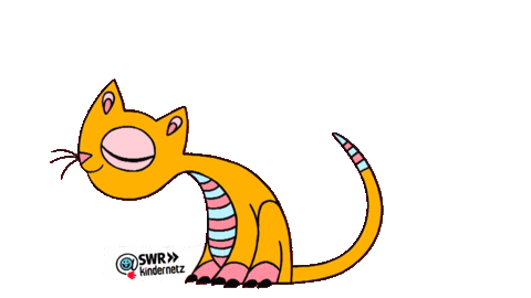 Animation Cat Sticker by SWR Kindernetz for iOS & Android | GIPHY
