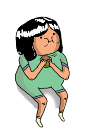 Munch Eating Sticker by Mermiox for iOS & Android | GIPHY