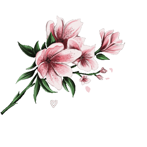 Pink Flower Sticker for iOS & Android | GIPHY