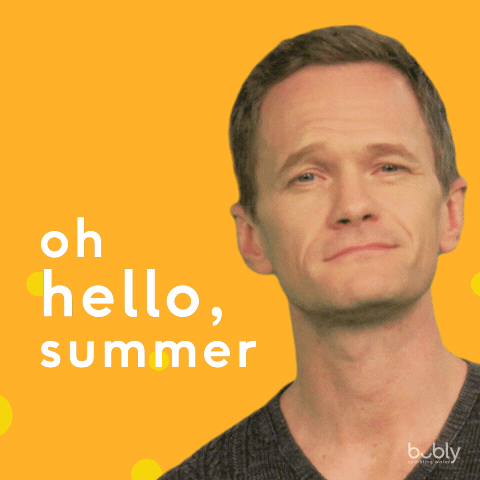 summer, hello, neil patrick harris, bubly, bubly water, oh hello – GIF