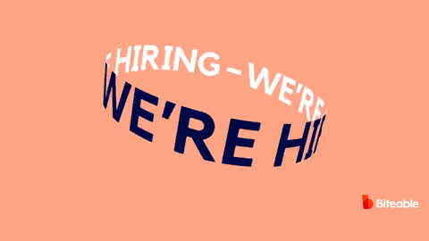 Animation Hiring GIF by Biteable - Find & Share on GIPHY