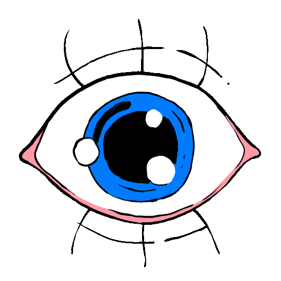Animation Eye Sticker by Golden Wolf for iOS & Android | GIPHY