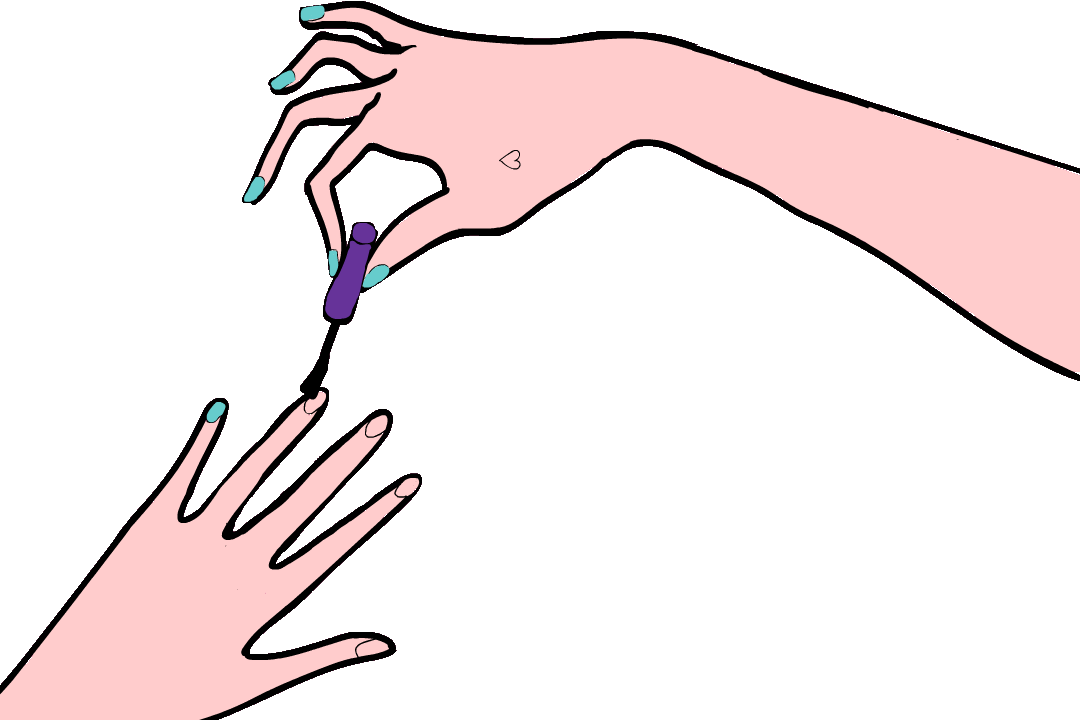 Manicure Nail Sticker by Enryv for iOS & Android | GIPHY