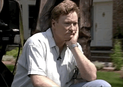 Sad Conan Obrien GIF by Team Coco - Find & Share on GIPHY
