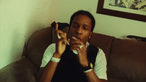 Asap Rocky Smoking Gif