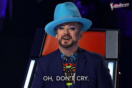 Boy George Cry GIF by The Voice Australia - Find & Share on GIPHY