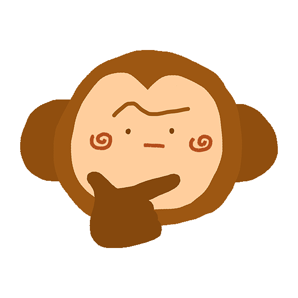 Monkey Think Sticker by The Forest Mori for iOS & Android | GIPHY