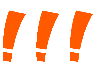 Orange Exclamation Sticker by Big Lots for iOS & Android | GIPHY