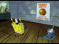 Spongebob Making Krabby Patties Gif