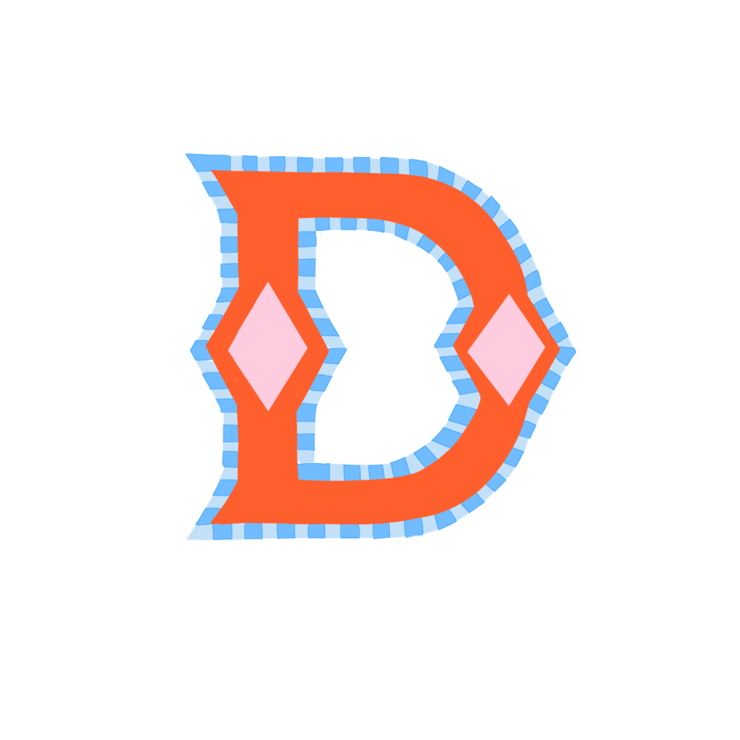 D Lettering Sticker by AF ILLUSTRATIONS for iOS & Android | GIPHY