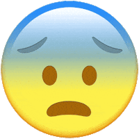 Scared Smiley Gif