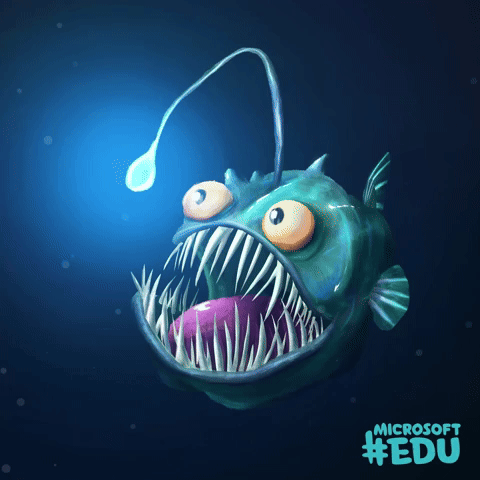Happy Angler Fish GIF by Microsoft Education - Find & Share on GIPHY
