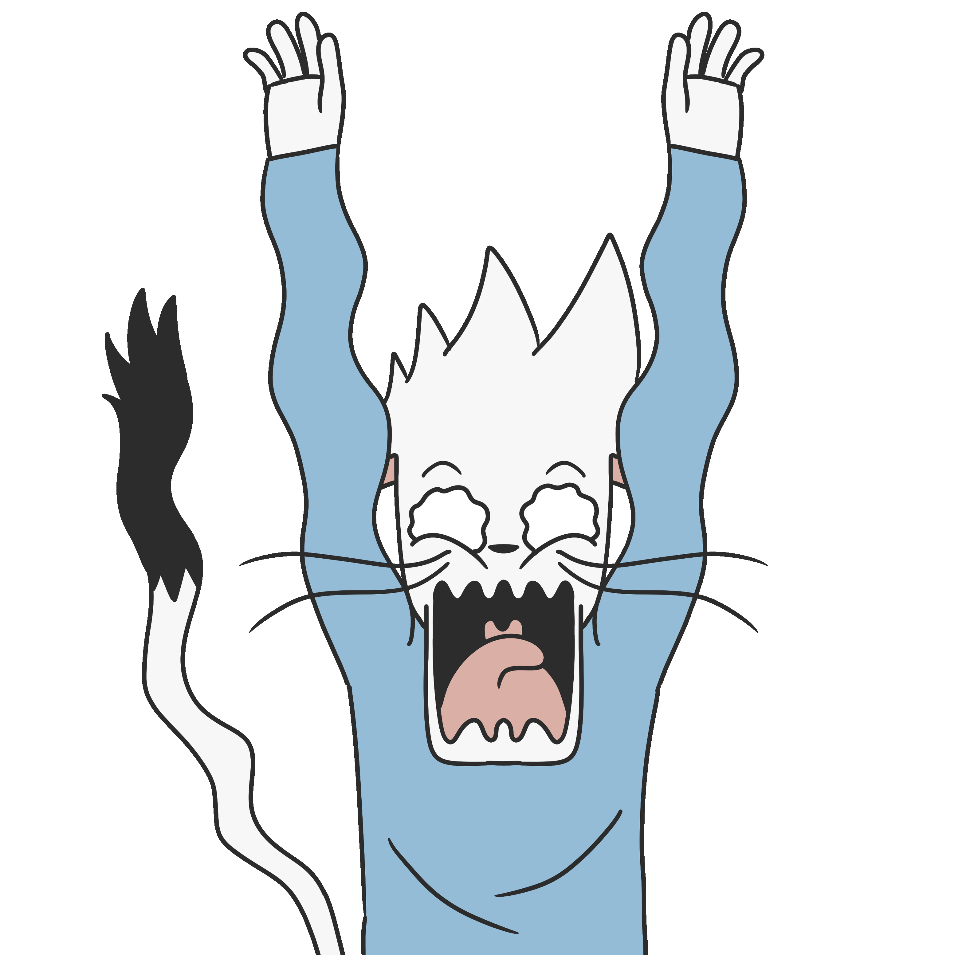 Scared Cat Sticker by Slengkiy for iOS & Android | GIPHY