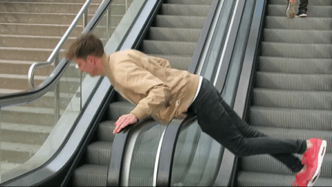 Escalator Surfing GIFs - Get the best GIF on GIPHY