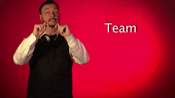 Sign Language Team GIF by Sign with Robert - Find & Share on GIPHY