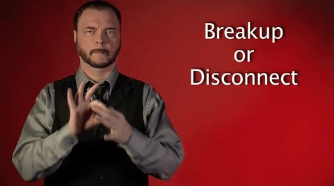 Sign Language Breakup Or Disconnect GIF by Sign with Robert - Find ...