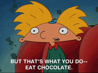 Eating Chocolate Animated Gif