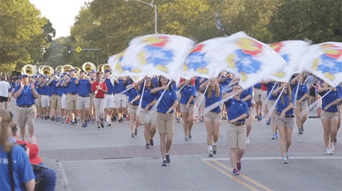 Marching Jayhawks GIFs - Get the best GIF on GIPHY
