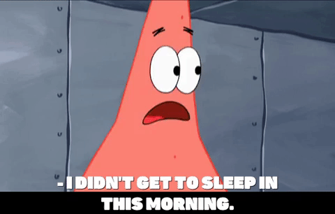 Patrick Sleeping Gif