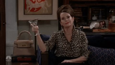 Karen Walker Dancing Gif