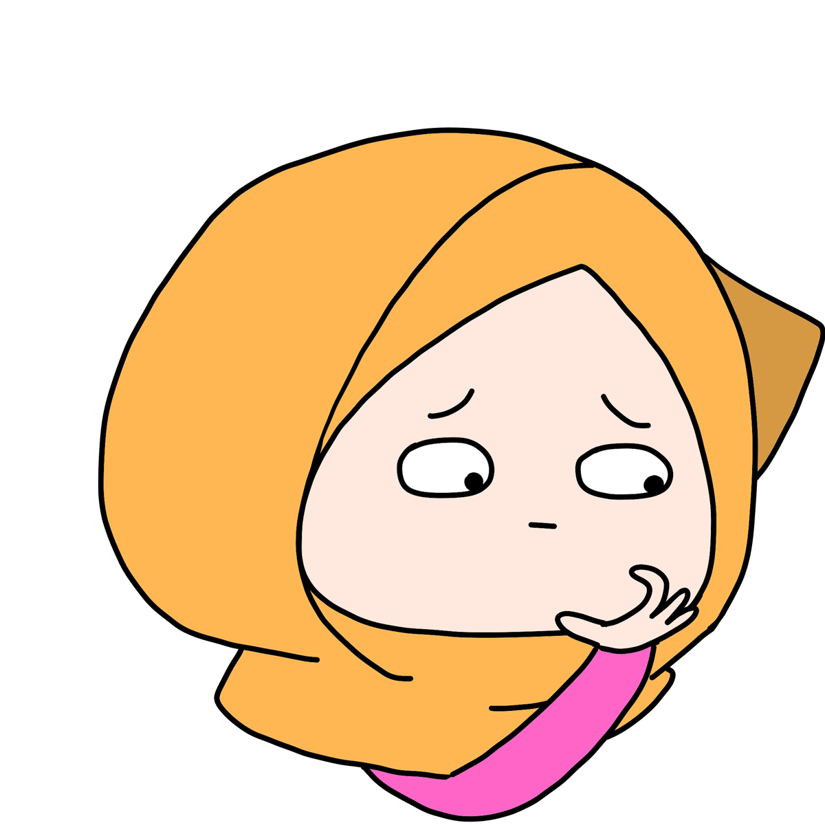 Thinking Hijab GIF by ifalukis - Find & Share on GIPHY