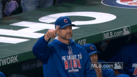 Chicago Cubs Clapping GIF by MLB - Find & Share on GIPHY