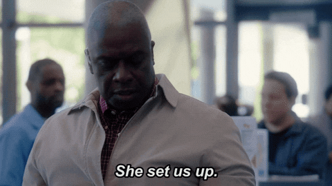 She Set Us Up GIFs - Get the best GIF on GIPHY