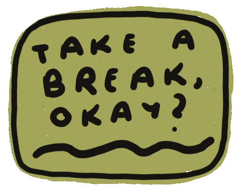 Resting Break Time Sticker by sembangsembang for iOS & Android | GIPHY