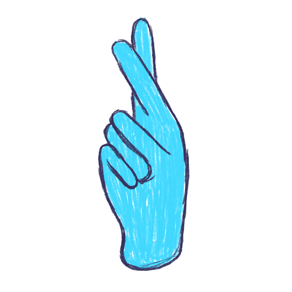 Finger Good Luck Sticker by yessiow for iOS & Android | GIPHY