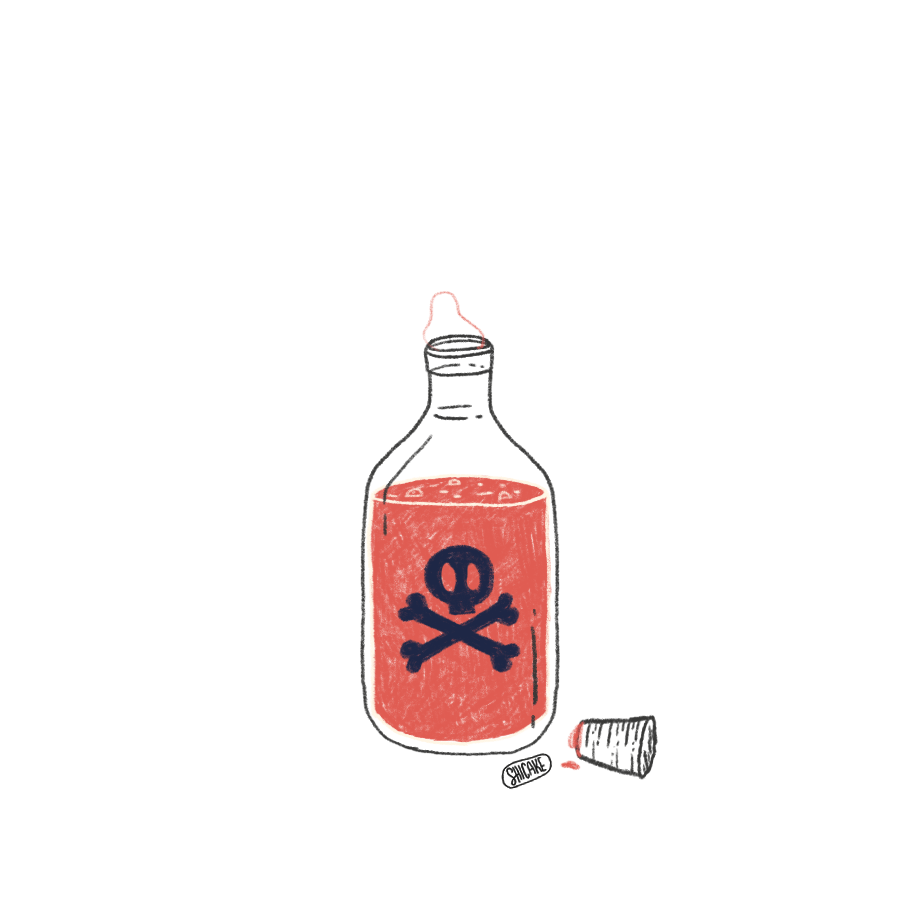 Bottle Danger Sticker by Shicake for iOS & Android | GIPHY