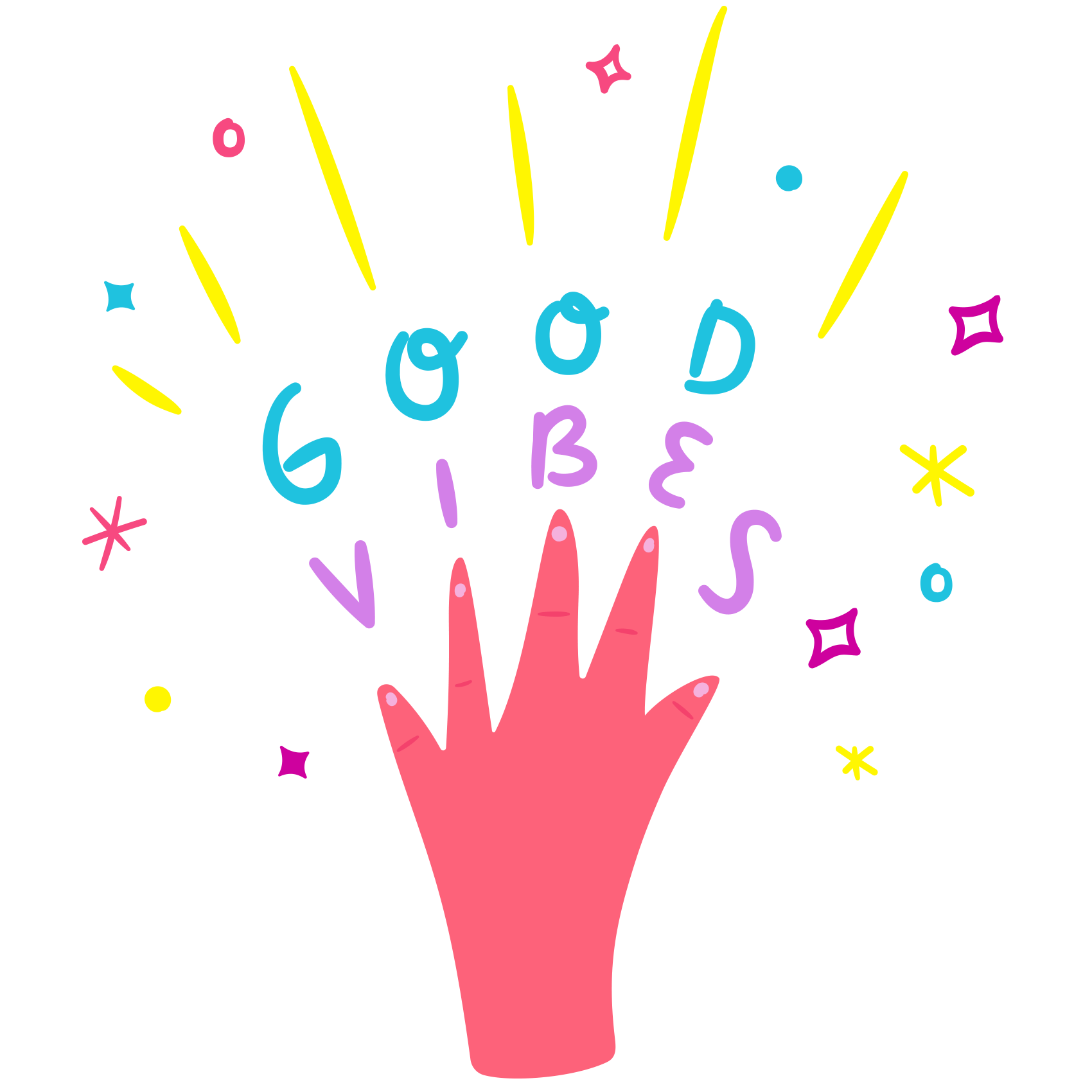 Happy Good Vibes Sticker by Jonathan Mont for iOS & Android | GIPHY