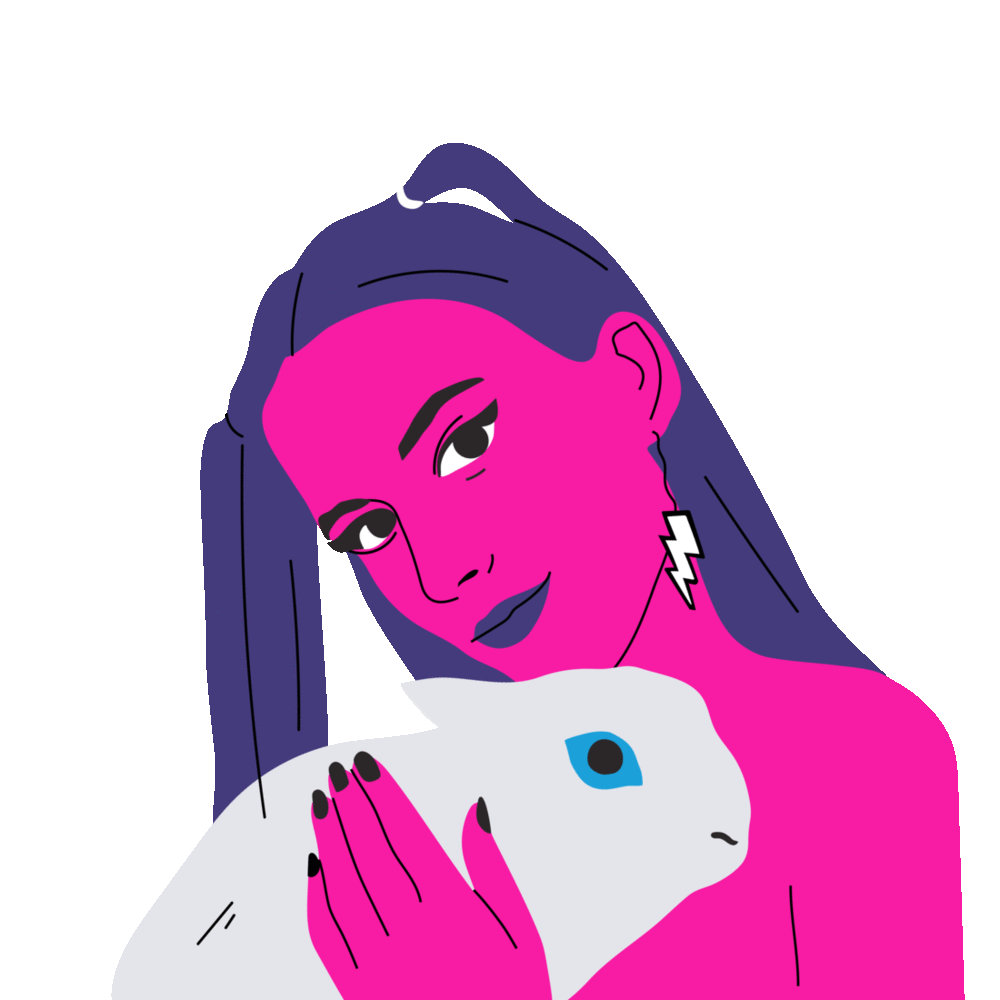 Pink Wink Sticker by Virgin Miri for iOS & Android | GIPHY