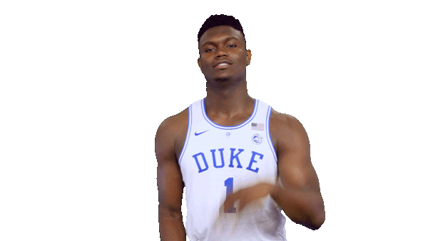 Zion Williamson Sport Sticker by Duke Men's Basketball for iOS ...
