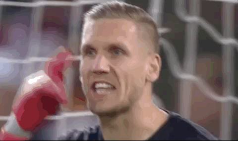 Screaming Robin Olsen GIF by AS Roma - Find & Share on GIPHY