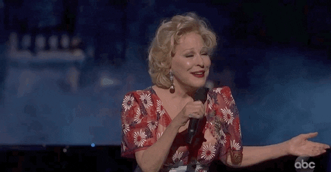 Bette Midler Oscars GIF by The Academy Awards - Find & Share on GIPHY