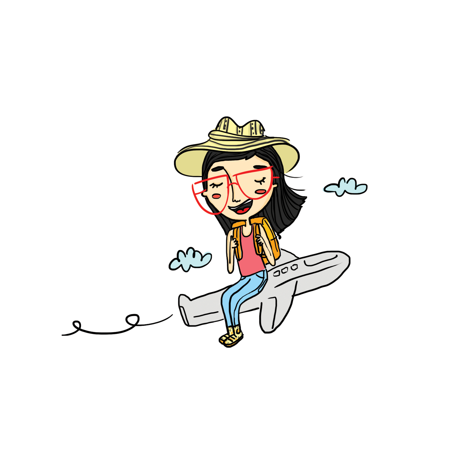 Travel Flying By Aquarela Find And Share On Giphy