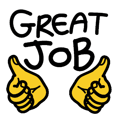 Great Job Thumbs Up Sticker for iOS & Android | GIPHY