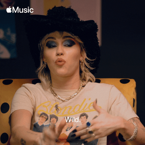 Miley Cyrus What GIF by Apple Music - Find & Share on GIPHY