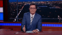 Stephen Colbert Animated Popcorn Gif