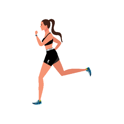 Woman Running Animated Gif