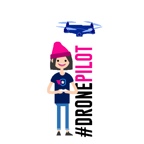 Drone Sticker by Pilot Institute for iOS & Android | GIPHY