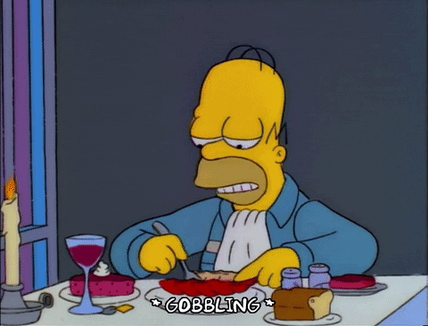 Homer Simpson Eating GIF - Find & Share on GIPHY