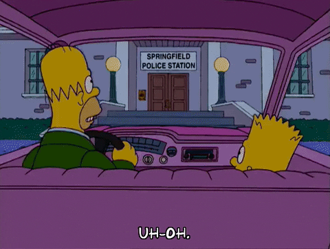 The Simpsons Nascar Crash