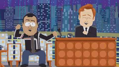 Happy Conan O'Brien GIF by South Park - Find & Share on GIPHY