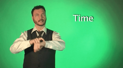 Sign Language Time GIF by Sign with Robert - Find & Share on GIPHY